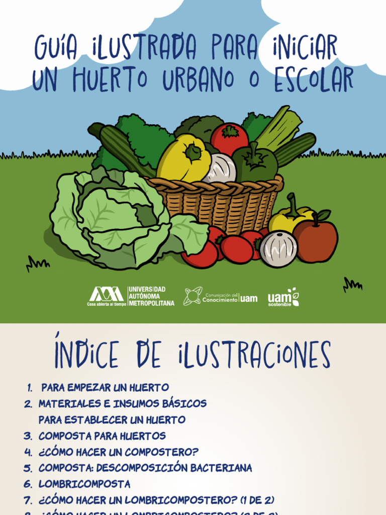 Guía Ilustrada para Iniciar Un Huerto Urbano o Escolar | PDF | Huerta | Agricultura