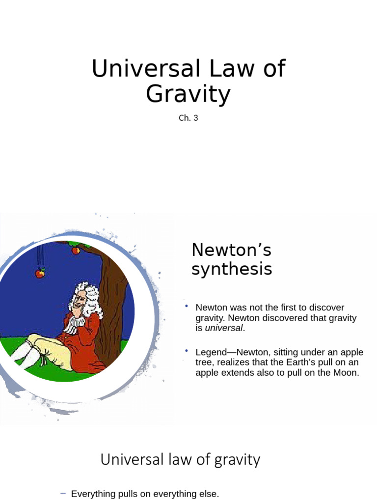 Universal Law of Gravity | PDF