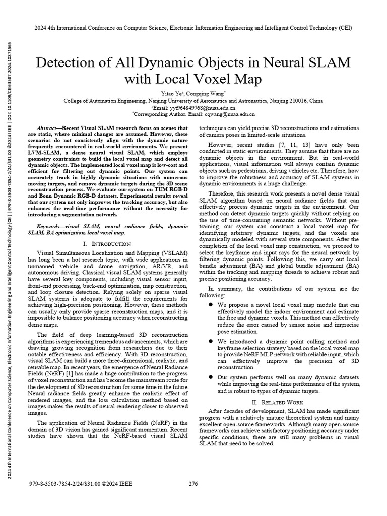Detection Of All Dynamic Objects In Neural Slam With Local Voxel Map Pdf Computer Vision