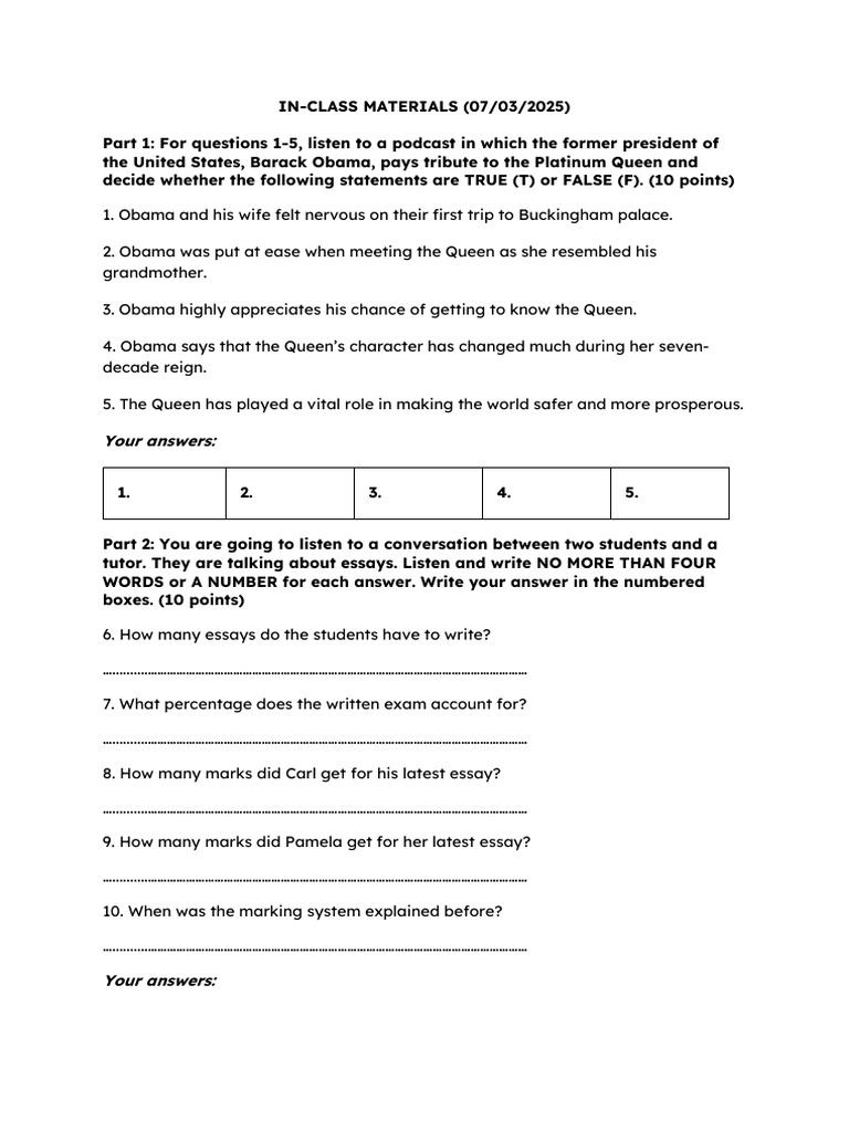 Obama Tribute Podcast Listening Guide | PDF | Earthquakes | Plate Tectonics