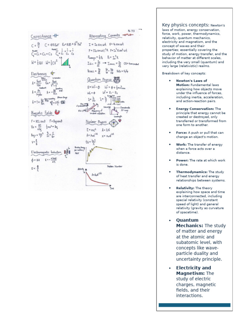 Essential Physics Concepts Explained | PDF