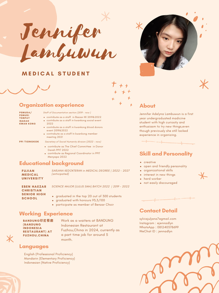 CV Jennifer Lambuwun | PDF