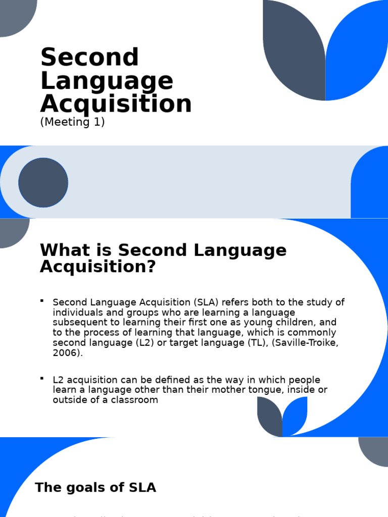 Understanding Second Language Acquisition | PDF | Second Language Acquisition | Language Acquisition