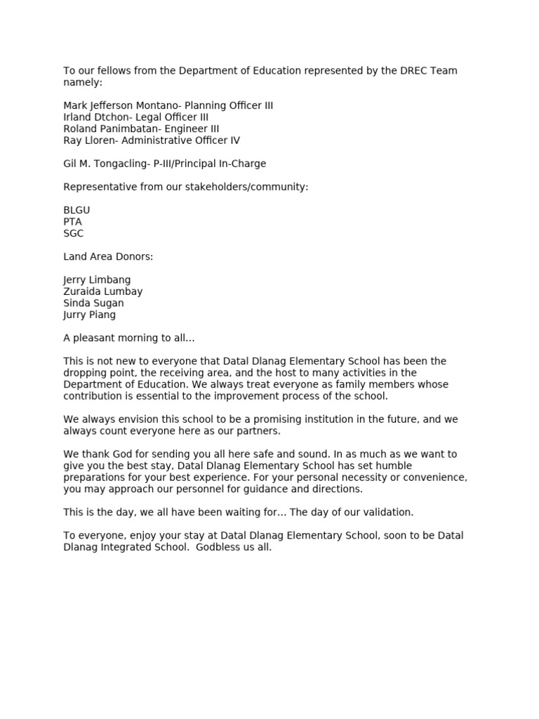 welcome address | PDF