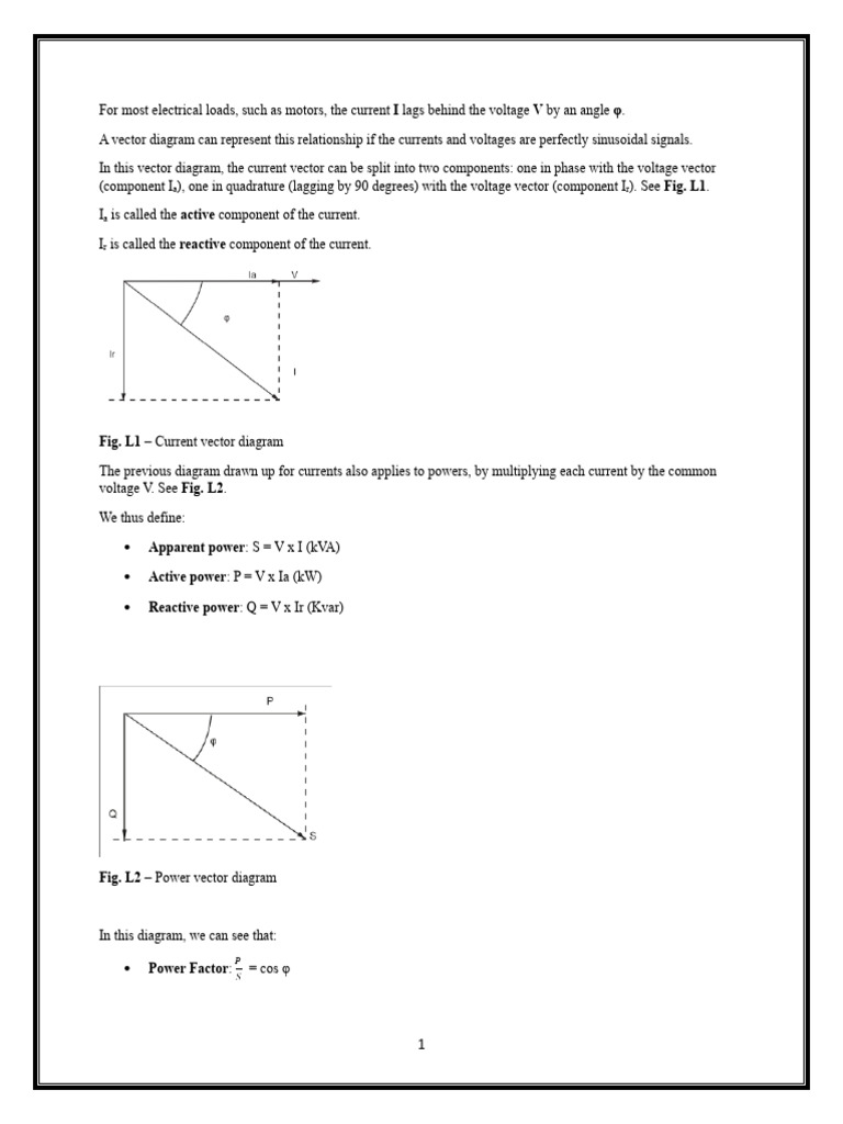 Apparent Power, Active Power, Reactive Power | PDF | Ac Power | Physical Quantities