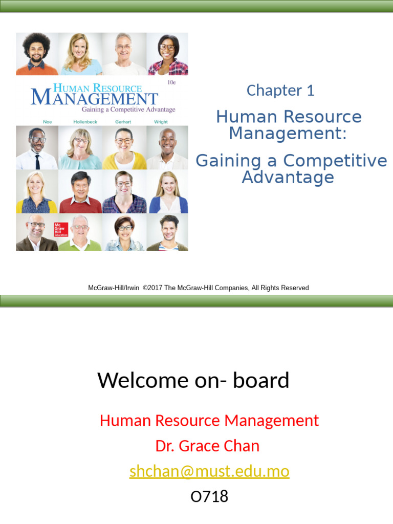 Noe 10e PPT Ch1 Ada DM | PDF | Employment | Human Resource Management