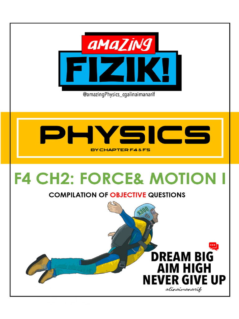 f4 Ch2 Force & Motion I (Question) Answer | PDF