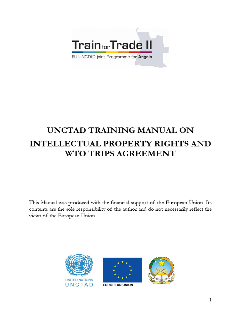 IPR_Training_Manual_EN_0 | PDF | Intellectual Property | Patent