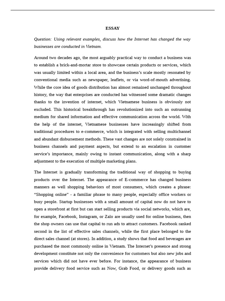 Essay MIS Final GROUP 8 | PDF | Mass Media | Internet