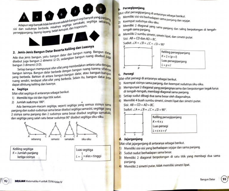 MTK Bangun Datar 1 | PDF