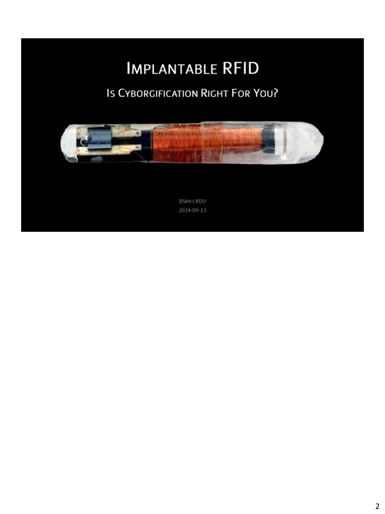 2024 09 13 Implantable RFID | PDF | Radio Frequency Identification