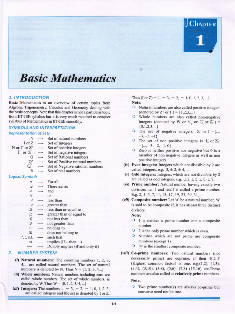 Math - Basic Mathematics | PDF | Numbers | Rational Number