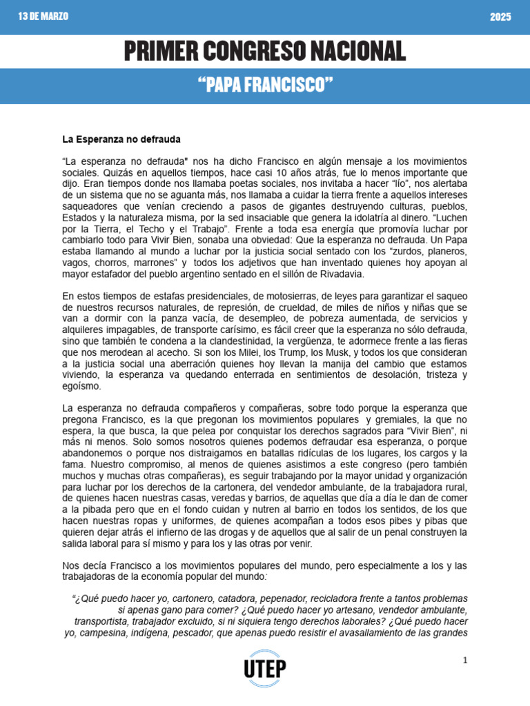 Documento Congreso final | PDF | Pobreza | Pobreza e indigencia