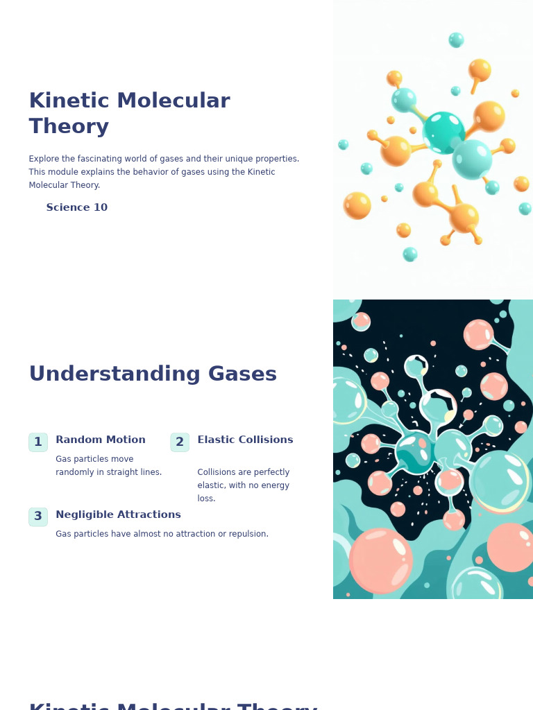 Kinetic Molecular Theory | PDF | Gases | Physical Sciences