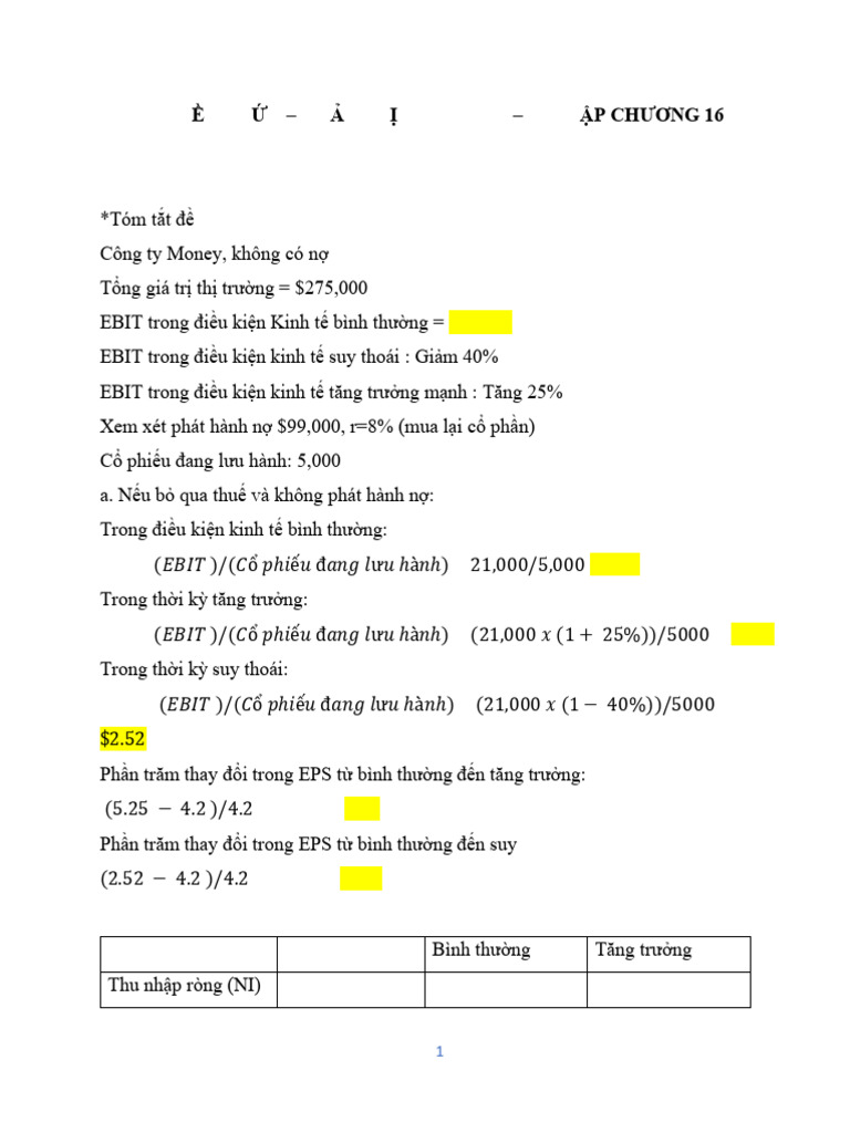 Ct3.ibc - QTTC - BT Chương 16 | PDF