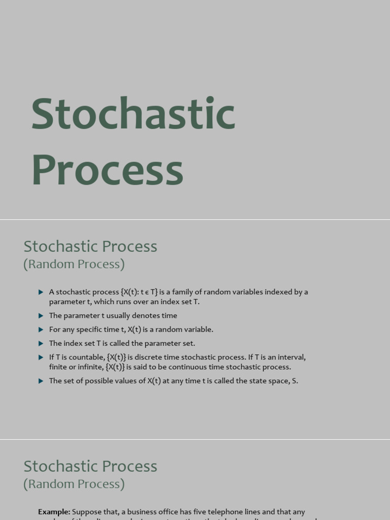 Stochastic Process (STA102) | PDF | Stochastic Process | Markov Chain