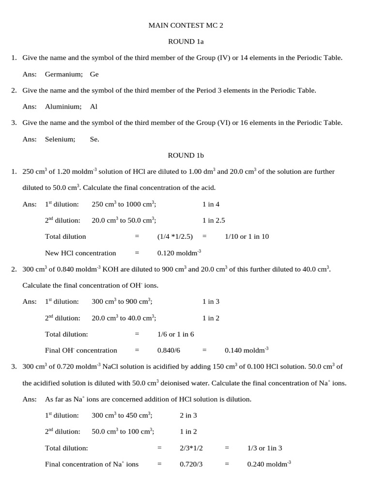 MC 2 | PDF | Acid | Ester