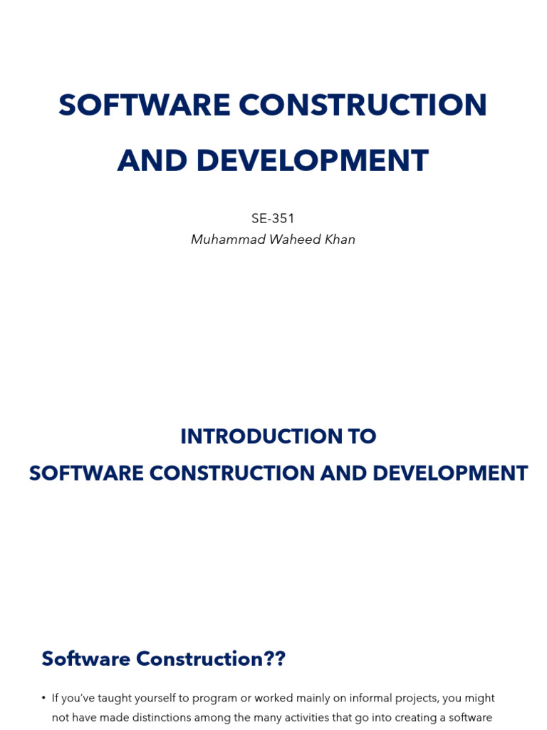 01 Introduction | PDF | Software Development | Source Code