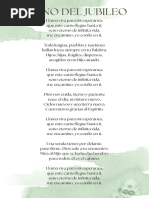Letra Himno Del Jubileo 2025 | PDF | Cristo (título) | Cielo