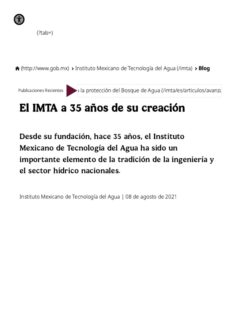 IMTA: 35 Años de Innovación Hídrica | PDF | Agua | México