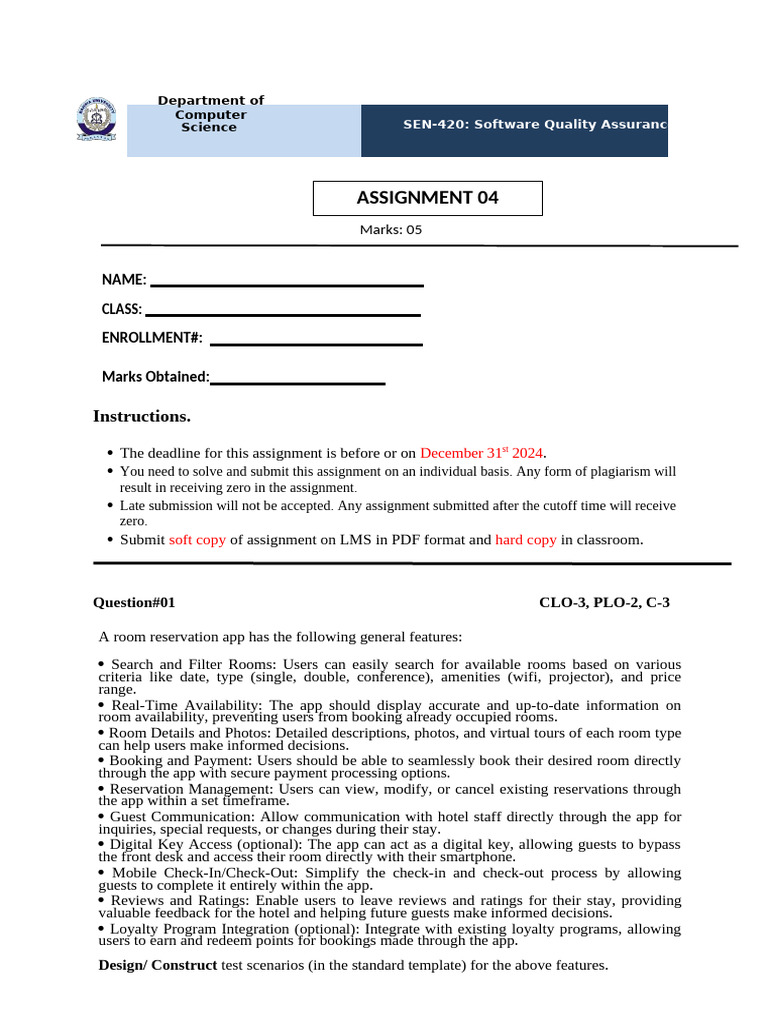 A4 SQA Fall24 29122024 094327am | PDF | Mobile App | Computing