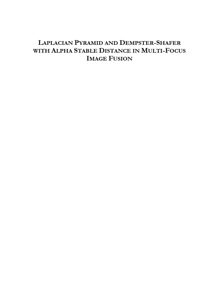 Laplacian Pyramid and Dempster-Shafer With Alpha Stable Distance in ...