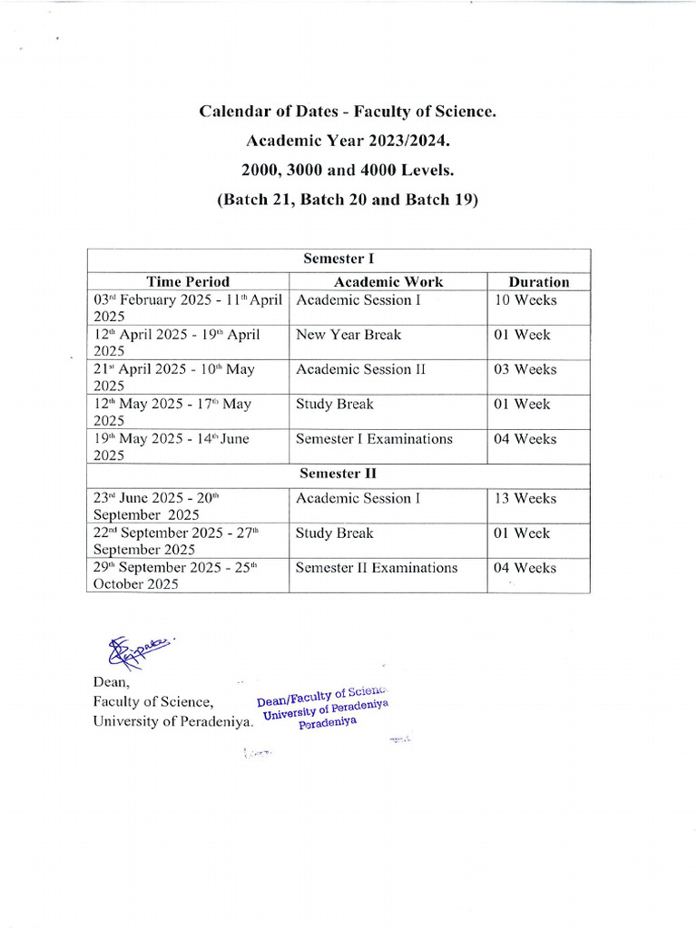 Calendar of Dates - 2000, 3000 and 4000 Levels - Academic Year 2023 ...
