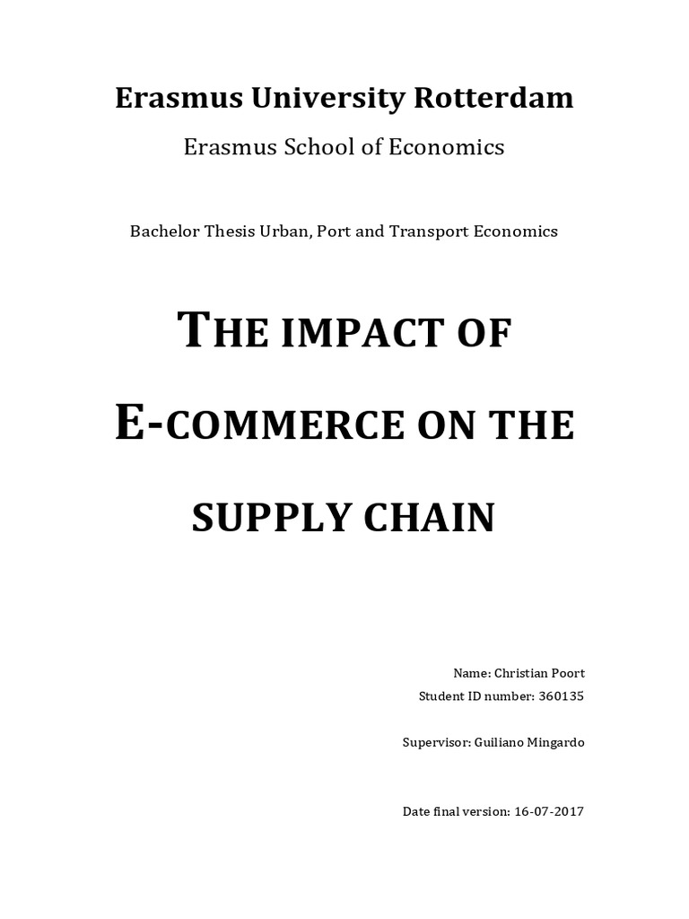 Poort C 360135 BA Thesis | PDF | Online Shopping | E Commerce