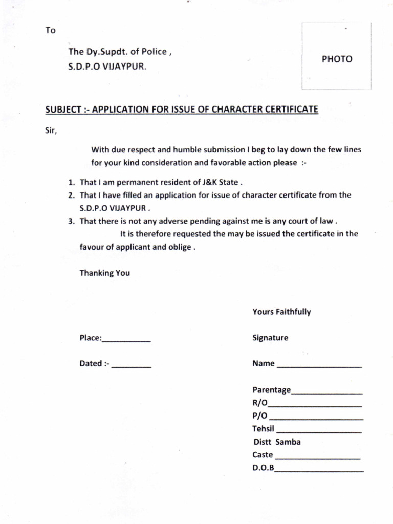 Character Form | PDF