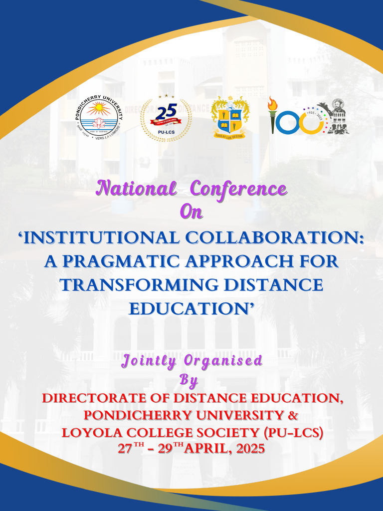 Institutional Collaboration National Conference Brochure PU-LCS | PDF ...