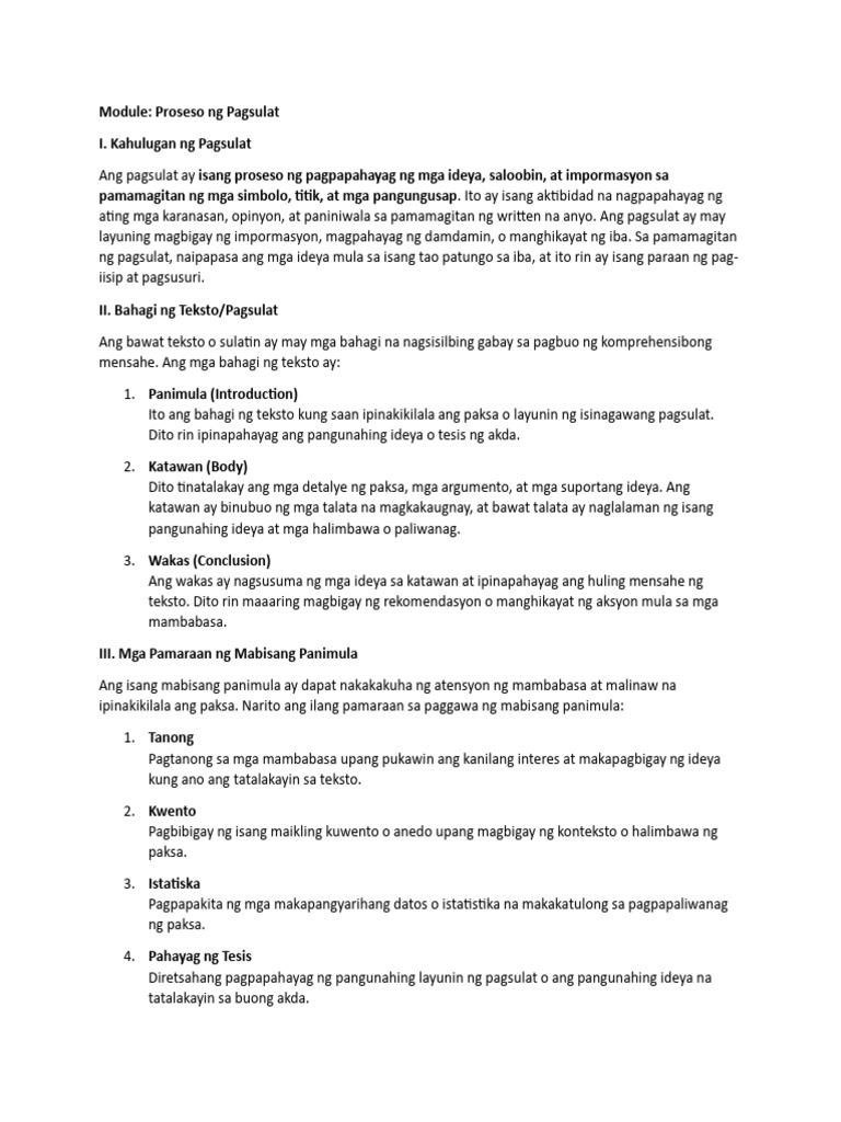 Malikhaing Pagsusulat Prelim Module | PDF