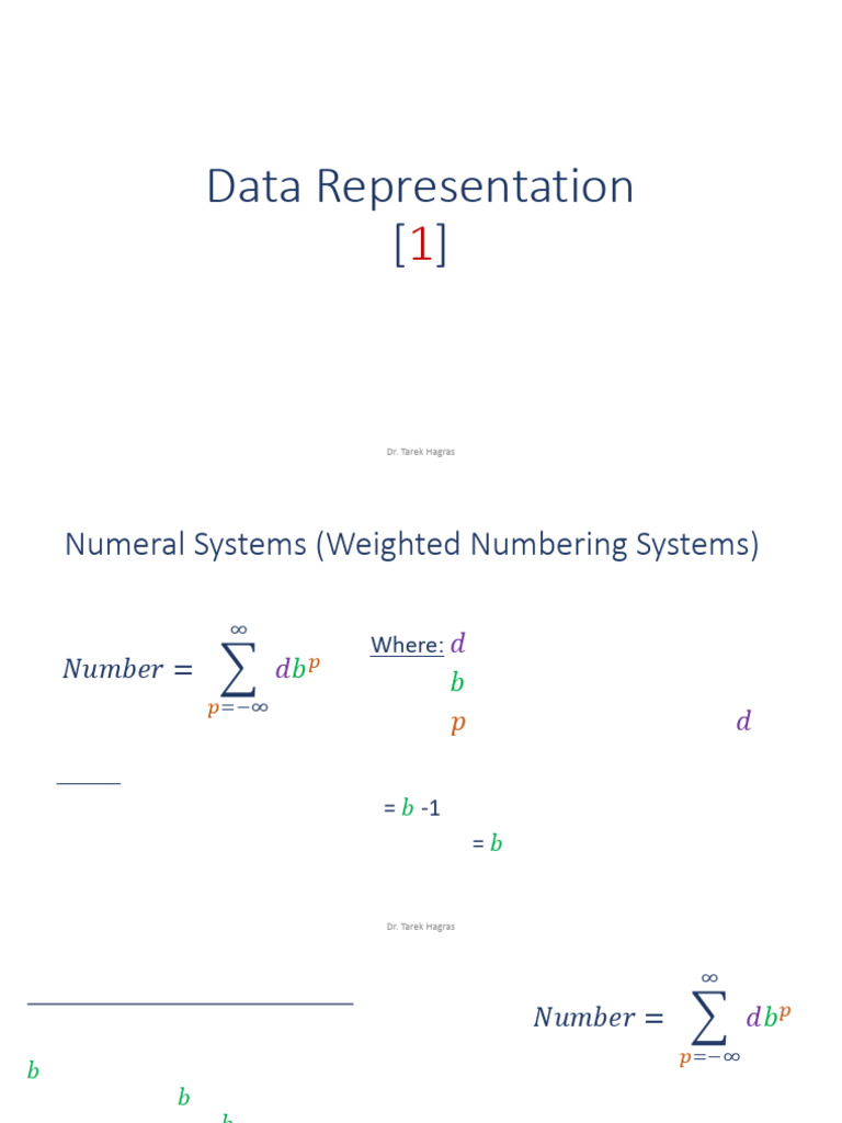 01-Data Representation-1 | PDF | Elementary Mathematics | Naming Conventions
