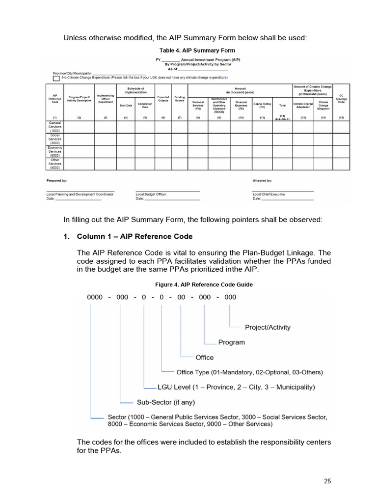 AIP Reference Code Guidelines 2023 | PDF