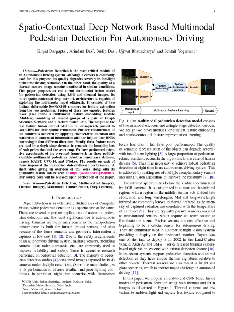 Spatio Contextual Deep Network Ujjwal Sir Paper | PDF | Infrared | Computer Vision