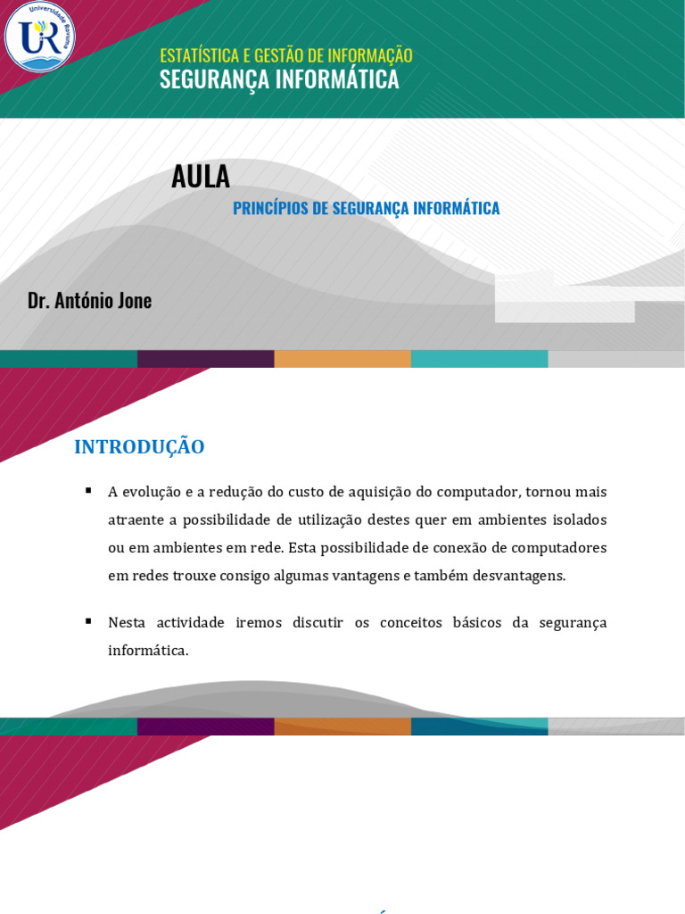 Princípios da Segurança Informática | PDF | Segurança da informação ...