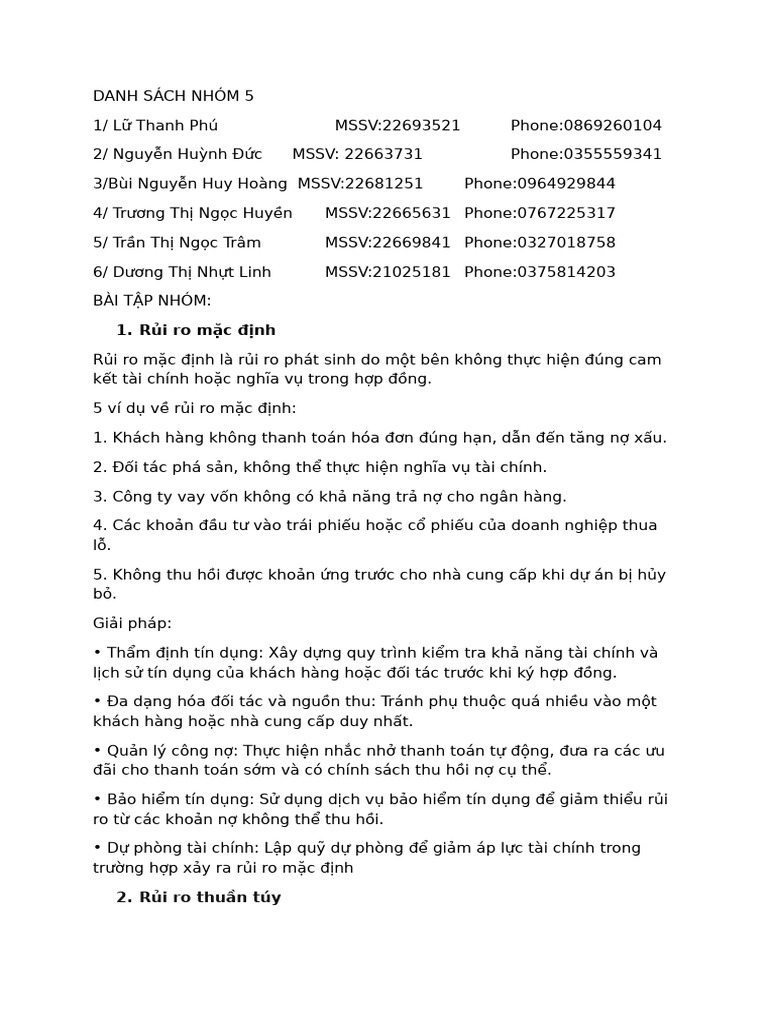 Nhóm 5 - QTRR | PDF