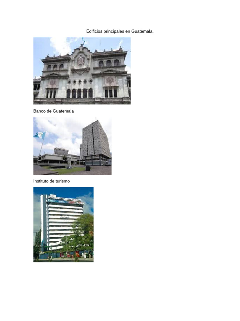Edificios Principales en Guatemala | PDF