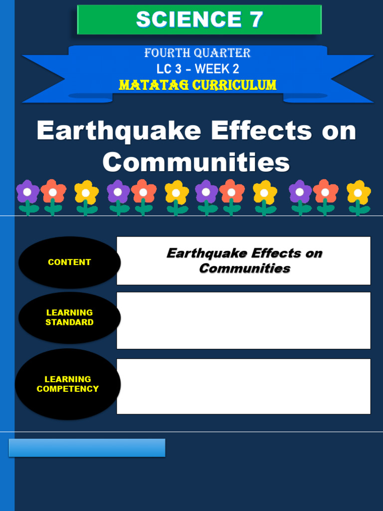 Earthquake Impact on Communities | PDF | Earthquakes | Moment Magnitude ...