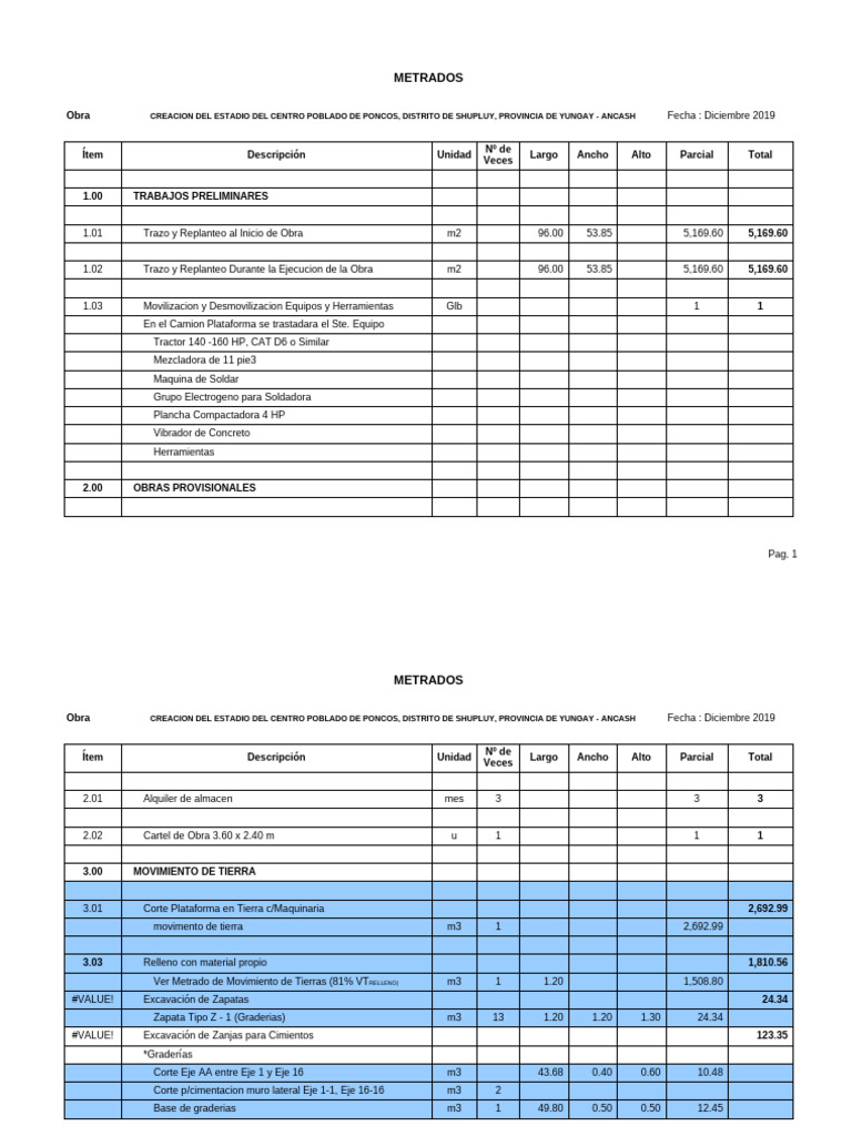 Metrados - Corregido | PDF | Ingeniería estructural | Ingeniero civil