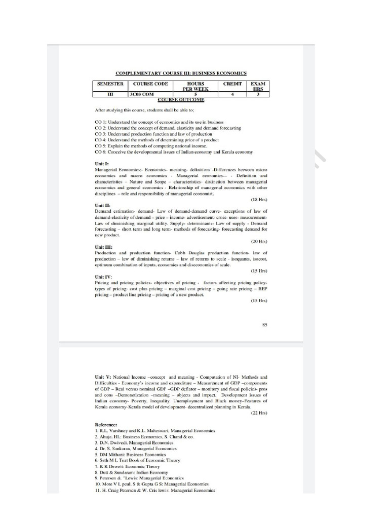 Business Economics Short Note | PDF | Demand | Elasticity (Economics)