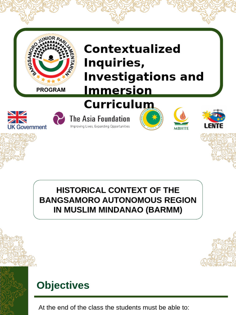 Bangsamoro Peace Agreements Overview | PDF | Government