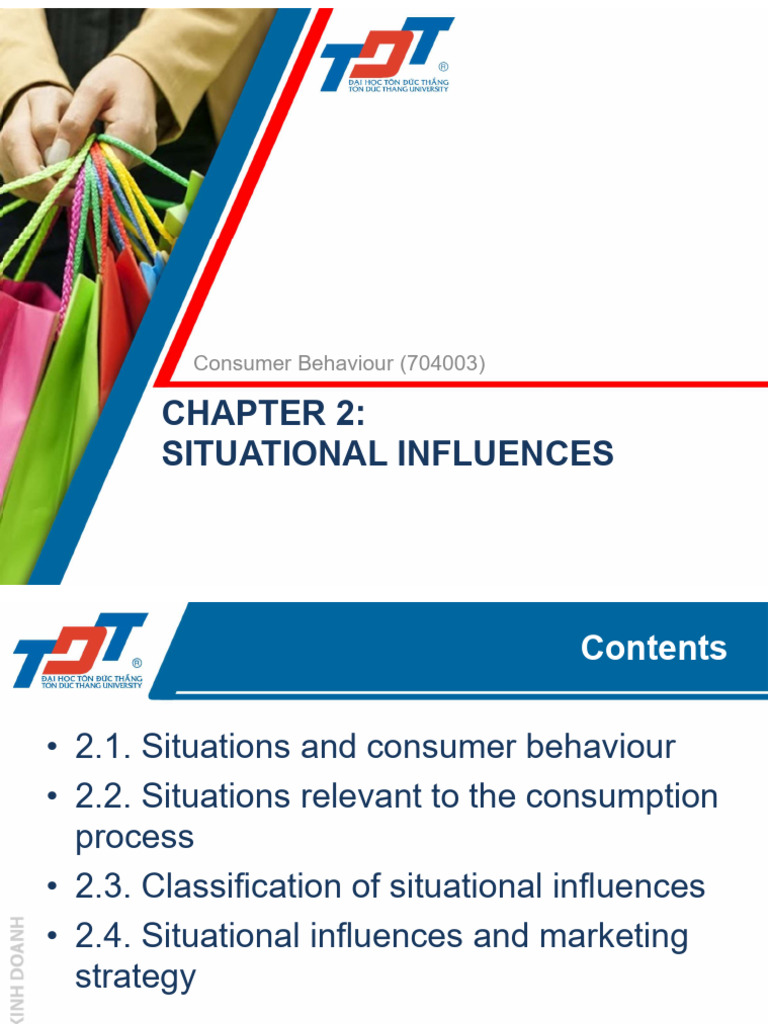 Chapter 02 - Situational Influences | PDF | Consumer Behaviour | Marketing