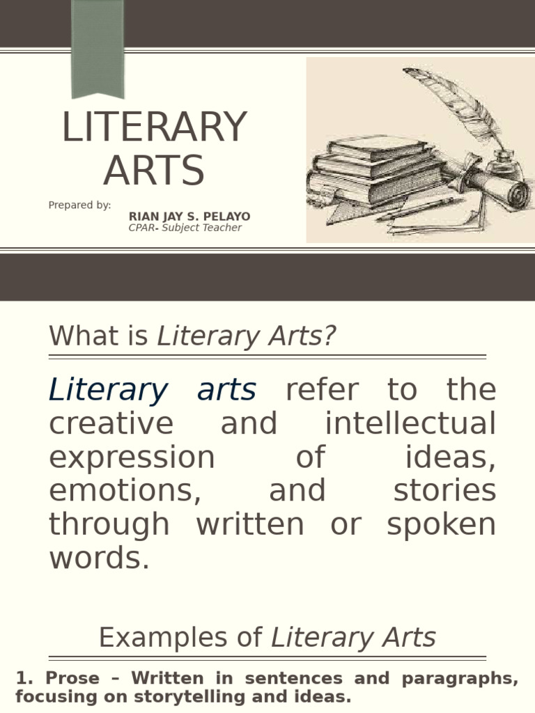 Overview of Literary and Digital Arts | PDF | Poetry | Narrative