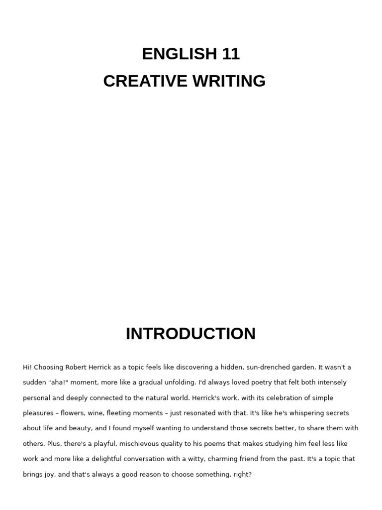 English 11 Poetry | PDF