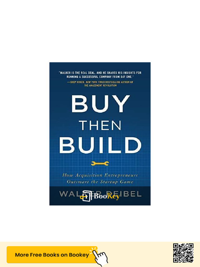 Buy Then Build PDF | PDF | Entrepreneurship | Mergers And Acquisitions