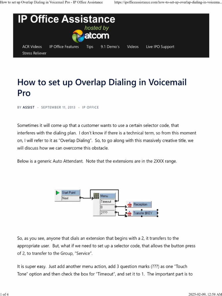 Overlapping Dialing On VM Pro Call Flow | PDF