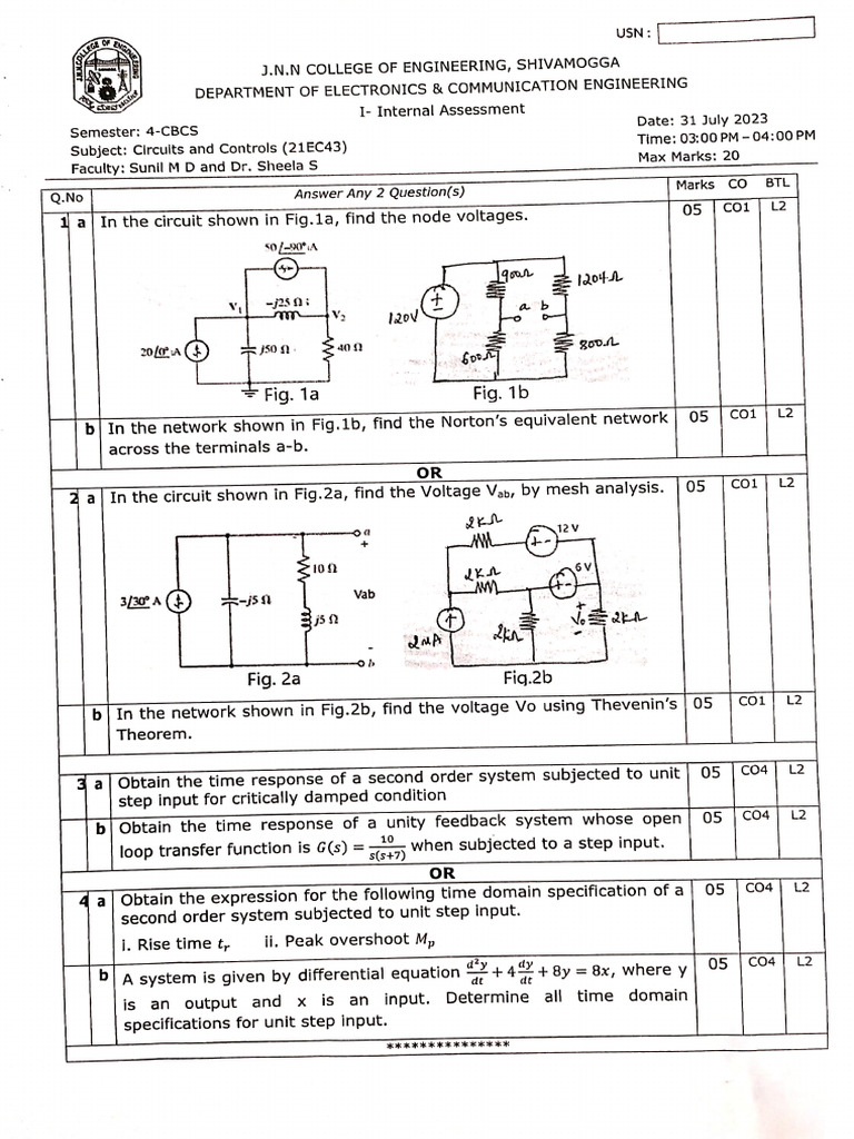 circuits first int solutions | PDF