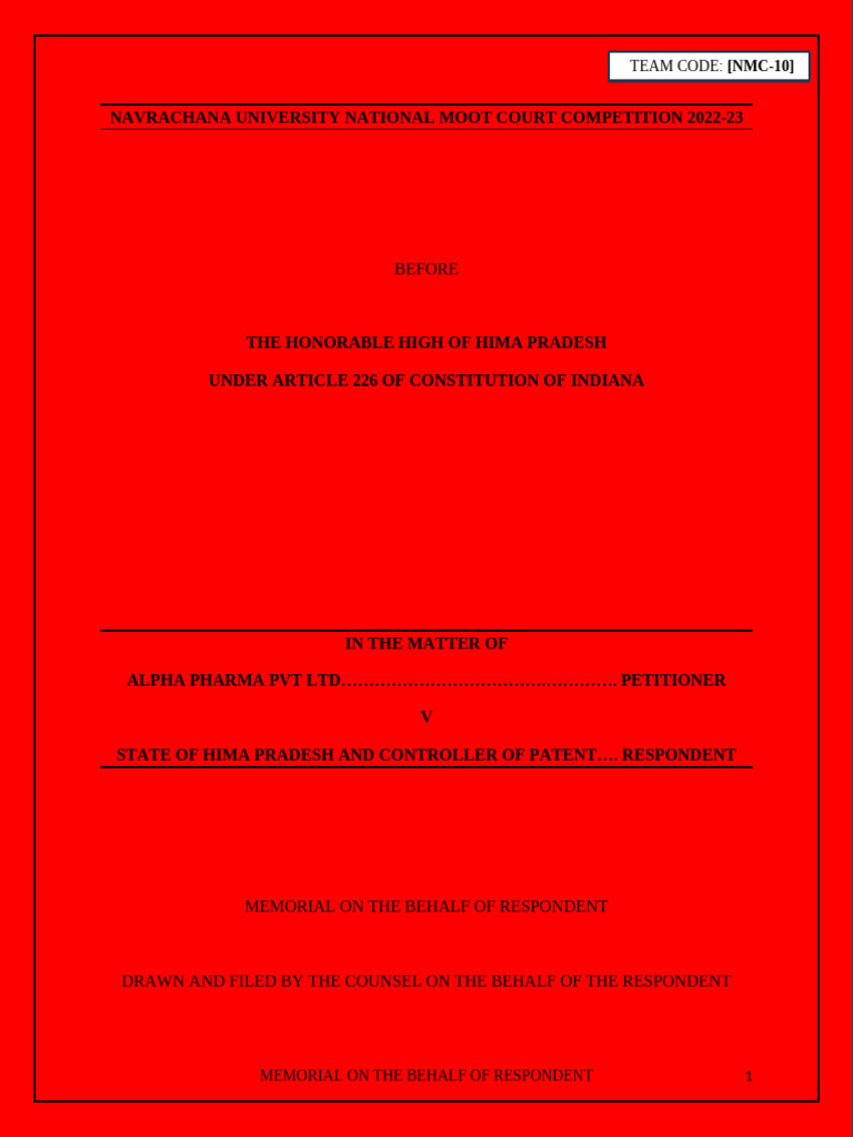 Respo State and Controller of Patent | PDF | Prior Art | Novelty (Patent)