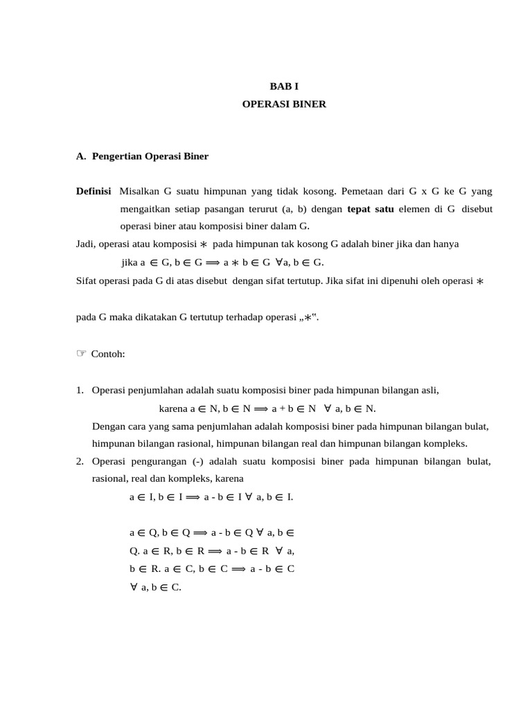 Operasi_Biner_and_Grup | PDF