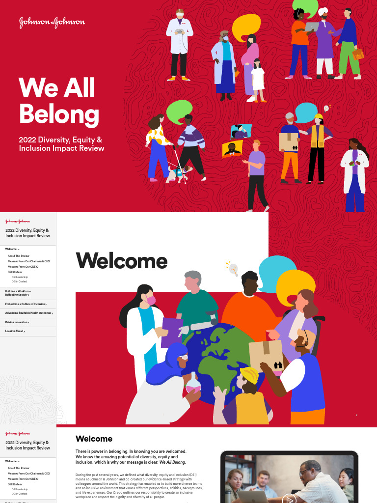 J&J 2022 Diversity & Inclusion Review | PDF | Diversity (Business ...